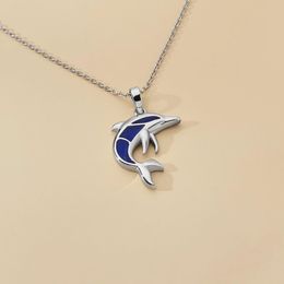 Holzkern Kindred Halskette Damen Silber und Sodalith
