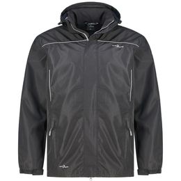 Herren Gro&szlig;e Gr&ouml;&szlig;en | Blue Wave Regenjacke "Klaas", wasser- und winddicht Farbe schwarz Gr&ouml;&szlig;e: 3XL