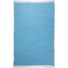 Theko Teppich HAPPY COTTON t&uuml;rkis