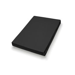 H.G. Hahn-Haustextilien Spannbettlaken Jersey schwarz