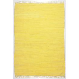 Theko Teppich HAPPY COTTON gelb