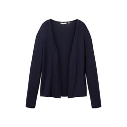 Tom Tailor Damen Basic Cardigan, blau, Uni, Gr. M