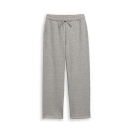 Tom Tailor M&auml;dchen Wide Leg Hose in Glitzer-Optik, grau, Meliert, Gr. 152