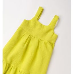 IDO M&auml;dchen Sommerkleid "BABY GIRL SUMMER DRESS"acid gr&uuml;n, Gr. 98, 99% Polyester, 1% Elasthan, Kleider