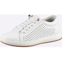Andrea Conti Damen Sneaker, Gr. 39wei&szlig;, Glattleder, Leder, Rindsleder, Schuhe