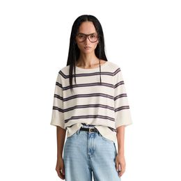 Marc O'Polo Damen Strickpullover "aus weichem Organic-Cotton-Modal-Mix"sanftes wei&szlig;, Gr. XL, MARC O'POLO DENIM, unifarben, Obermaterial: 50% Modal, 50%