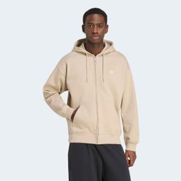 Herren Kapuzensweatshirt "ESS FZ HD"khaki three, Gr. S, adidas originals, Obermaterial: 82% Baumwolle, 18% Polyester, Sweatshirts, mit Kapuze und