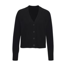 Lascana Damen Strick-Jacke, Schwarz, Gr. 44/46, Strickjacken, Material: Kaschmir