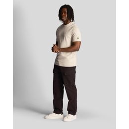 Lyle & Scott Lyle & Scott Herren-T-Shirt mit Stickerei in Beige