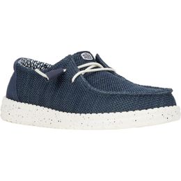 HEYDUDE Wendy Stretch Mesh Polyester Damen Navy Loafers