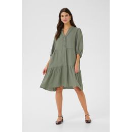Cream Kleid A-shape Deep Lichen Green