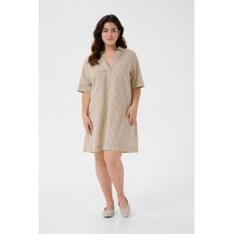 Kaffe Kleid im lockeren Schnitt natural