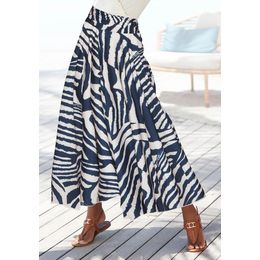Lascana Hosenrock 'mit extra weitem Bein' mehrfarbig Gr. 44 f&uuml;r Damen. Figurumspielend. Nachhaltig.