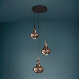 Eglo ALMOSTER Pendelleuchte E27, 3-flammig, 390439,