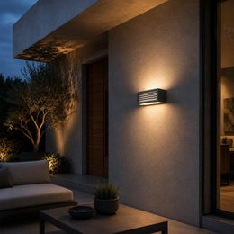 GEA LUCE GES Wandleuchte, geriffelt, LED, GES310,