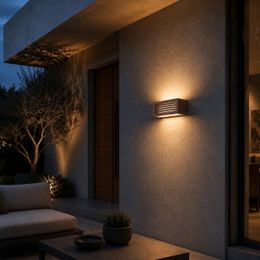 GEA LUCE GES Wandleuchte, geriffelt, LED, GES312,