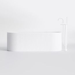 Steinberg 740 Vorwand-Badewanne, mit Sch&uuml;rze, 740 8100 W,