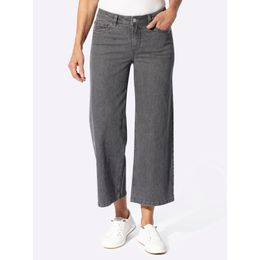 WITT Damen Culotte in 5-Pocket-Form, grey denim, Gr&ouml;&szlig;e 46