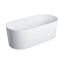 Omnires OVO freistehende Badewanne, oval, OVO160WWZPBP,