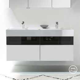 Burgbad Yumo Schrank mit Doppelwaschtisch, 4 Ausz&uuml;ge, SFKM132F3725C0001,