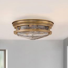Elstead Lighting Hadrian Deckenleuchte E27, QN-HADRIAN-FS-BR-CLEAR,