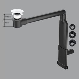 preotec Raumsparm&ouml;belsiphon f&uuml;r Waschtisch und Konsolenplatte bis 1 cm,, PR2000+PR2200CWG#NEW,