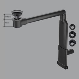preotec Raumsparm&ouml;belsiphon f&uuml;r Waschtisch und Konsolenplatte bis 1 cm,, PR2000+PR2400BG#NEW,