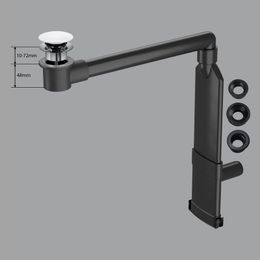 preotec Raumsparm&ouml;belsiphon f&uuml;r Waschtisch und Konsolenplatte bis 1 cm,, PR2000+PR220CWG#NEW,