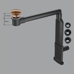 preotec Raumsparm&ouml;belsiphon f&uuml;r Waschtisch und Konsolenplatte bis 1 cm,, PR2000+PR2400RG#NEW,