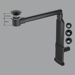 preotec Raumsparm&ouml;belsiphon f&uuml;r Waschtisch und Konsolenplatte bis 1 cm,, PR2000+PR2400BB#NEW,