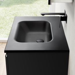 rivea Dia ultraflacher M&ouml;belwaschtisch B: 81 H: 14,2 T: 51,5 cm, BR0054BM,