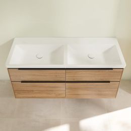 Villeroy & Boch Villeroy & Boch Subway 3.0 Schrank mit Doppelwaschtisch, 4 Ausz&uuml;ge, 4A71D301+C56801RH,