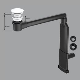 preotec Raumsparm&ouml;belsiphon f&uuml;r Waschtisch und Konsolenplatte bis 4 cm,, PR2000+PR2001+PR2300WM#NEW,