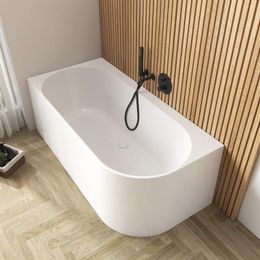 rivea Maila corner Eck-Badewanne L: 166 B: 80 cm, Raumecke links, BR0077WH,