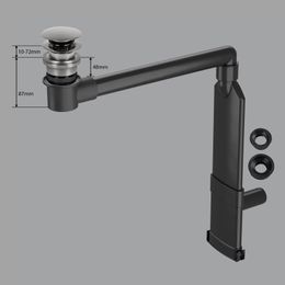preotec Raumsparm&ouml;belsiphon f&uuml;r Waschtisch und Konsolenplatte bis 4 cm,, PR2000+PR2001+PR2100MB#NEW,