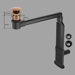 preotec Raumsparm&ouml;belsiphon f&uuml;r Waschtisch und Konsolenplatte bis 4 cm,, PR2000+PR2001+PR2100RB#NEW,
