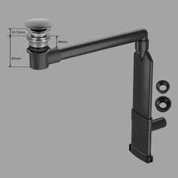 preotec Raumsparm&ouml;belsiphon f&uuml;r Waschtisch und Konsolenplatte bis 4 cm,, PR2000+PR2001+PR2300MB#NEW,