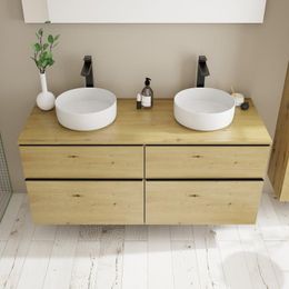 Burgbad Eqio Schrank mit Keramik-Waschtisch, 4 Ausz&uuml;ge, SGUO140F5662C0001G0252,