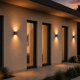 GEA LUCE GES Wandleuchte 2-flammig quadratisch, LED, GES867C,