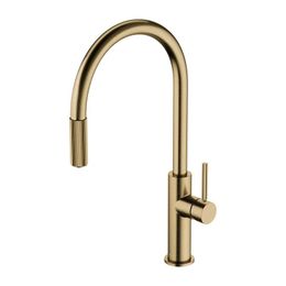 Omnires SWITCH K&uuml;chenarmatur mit Filtersystem, ausziehbar, schwenkbar, SW9059-FD1BR,
