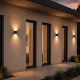 GEA LUCE GES Wandleuchte 2-flammig quadratisch, LED, GES861C,