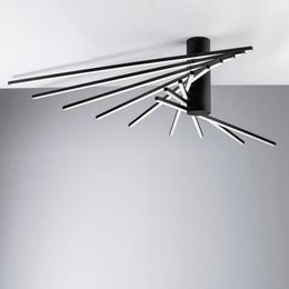 Luce Ambiente Design SHANGHAI Wand-/Deckenleuchte LED, LED-SHANGHAI-PL9C NERO,