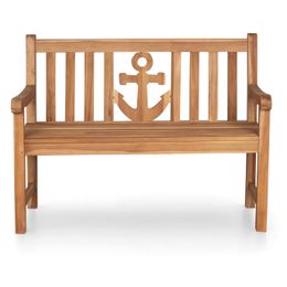 DeVries Teak-Gartenbank &raquo;Anker&laquo; - 120x60x89cm - naturfarben -