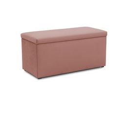 Domo Hocker &raquo;Kopenhagen&laquo; mit Staufach - 91x41x43cm - schwarz -