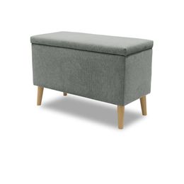 Domo Hocker &raquo;Kopenhagen&laquo; mit Staufach - 91x41x58cm - grau -