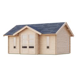 Karibu Blockbohlen-Gartenhaus &raquo;Hator&laquo; - 507x401x293cm - naturfarben -