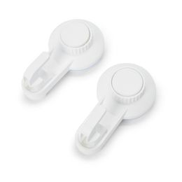 Tchibo - 2 Haken mit Saugn&auml;pfen - wei&szlig;