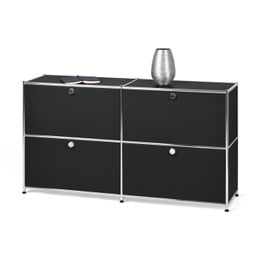 Tchibo - Sideboard &raquo;Cn3&laquo; mit vier Klappen - 152x40x82,5cm - schwarz -