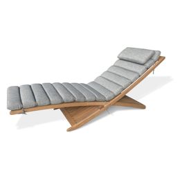 Leco Sonnenliege - 168x53x62cm - grau -