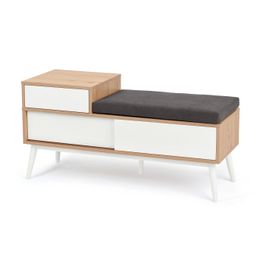 Tchibo - Sitzbank mit Schuhfach - 108x38x54,5cm - braun -